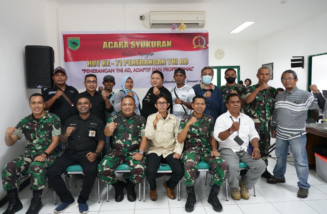 Gelar Syukuran HUT Ke-71 Penerangan TNI AD Bersama, Kapendam Apresiasi Sinergitas Bersama Awak ...