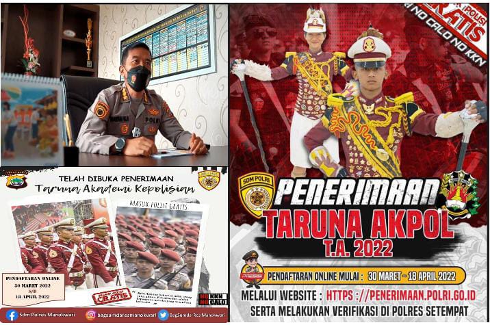 Segera Daftar, Penerimaan Calon Taruna/Taruni Akpol T. A. 2022 di Papua ...