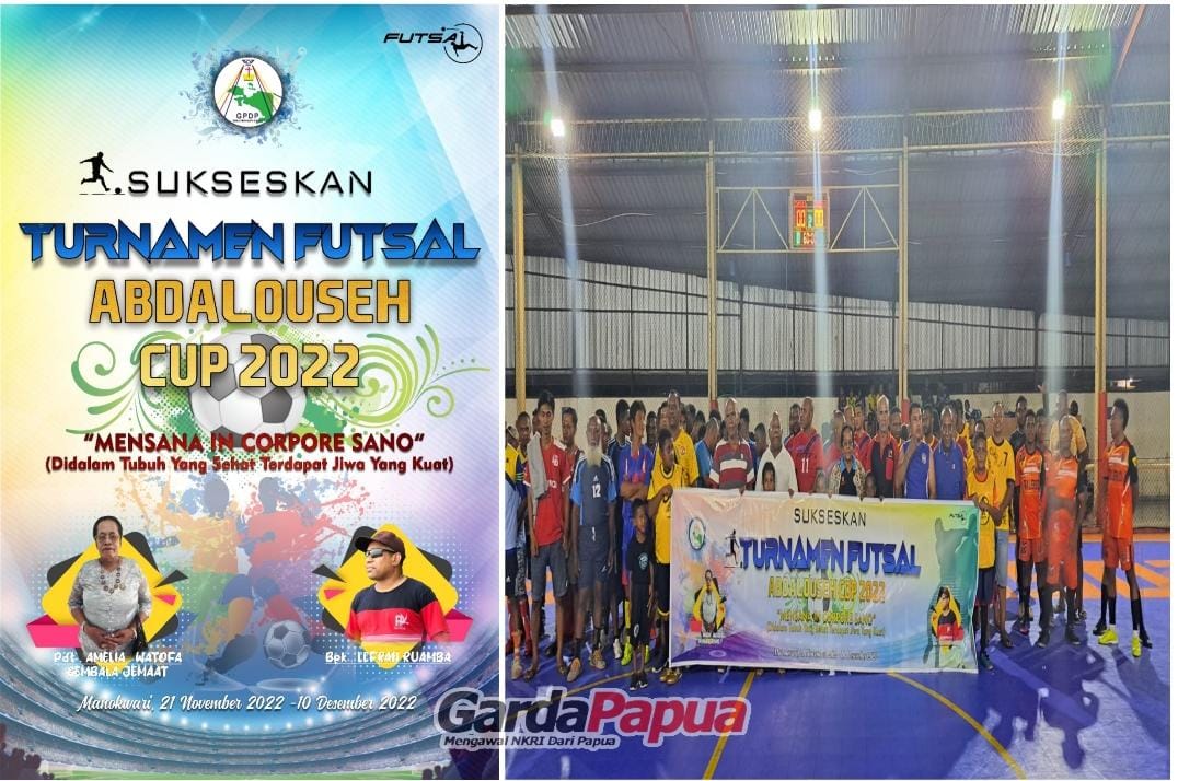 GPDP di Manokwari Ikut Turnamen Futsal Abdalouseh Cup 2022 – Garda Papua
