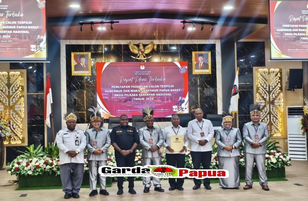 KPU Pabar Gelar Pleno Penetapan Gubernur dan Wakil Gubernur Terpilih Papua Barat, DOAMU Lanjut ...